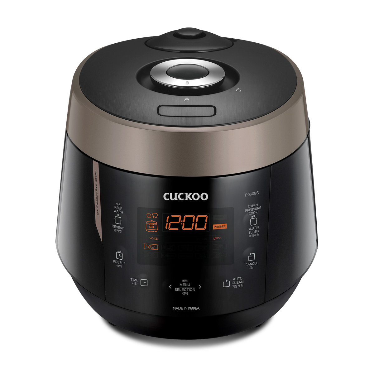 Cuckoo Electronics CUCKOO High Pressure 6 Cup Electric Heating Pressure Rice Cooker & Warmer ...